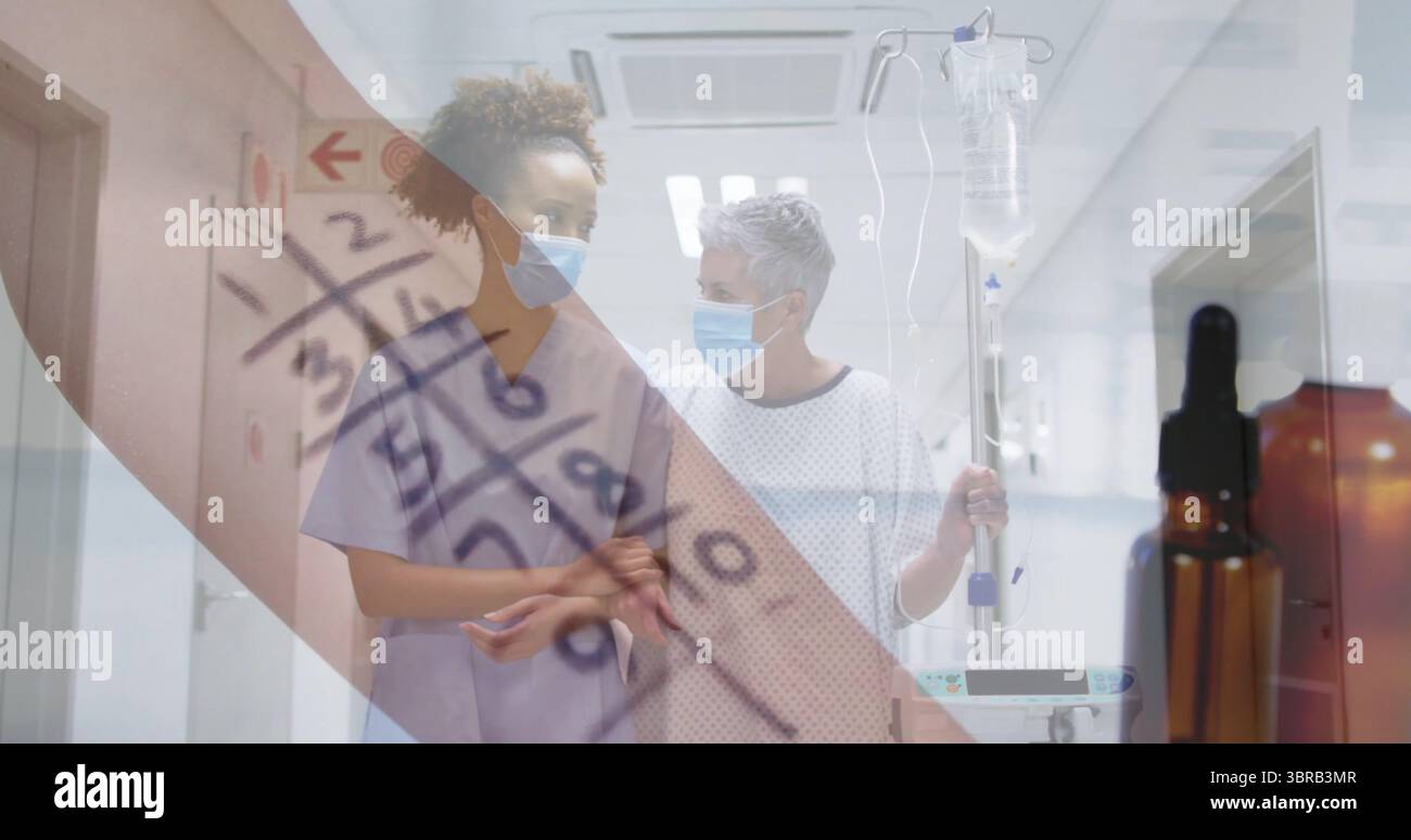 Nurse in scrubs guiding hi-res stock photography and images - Alamy