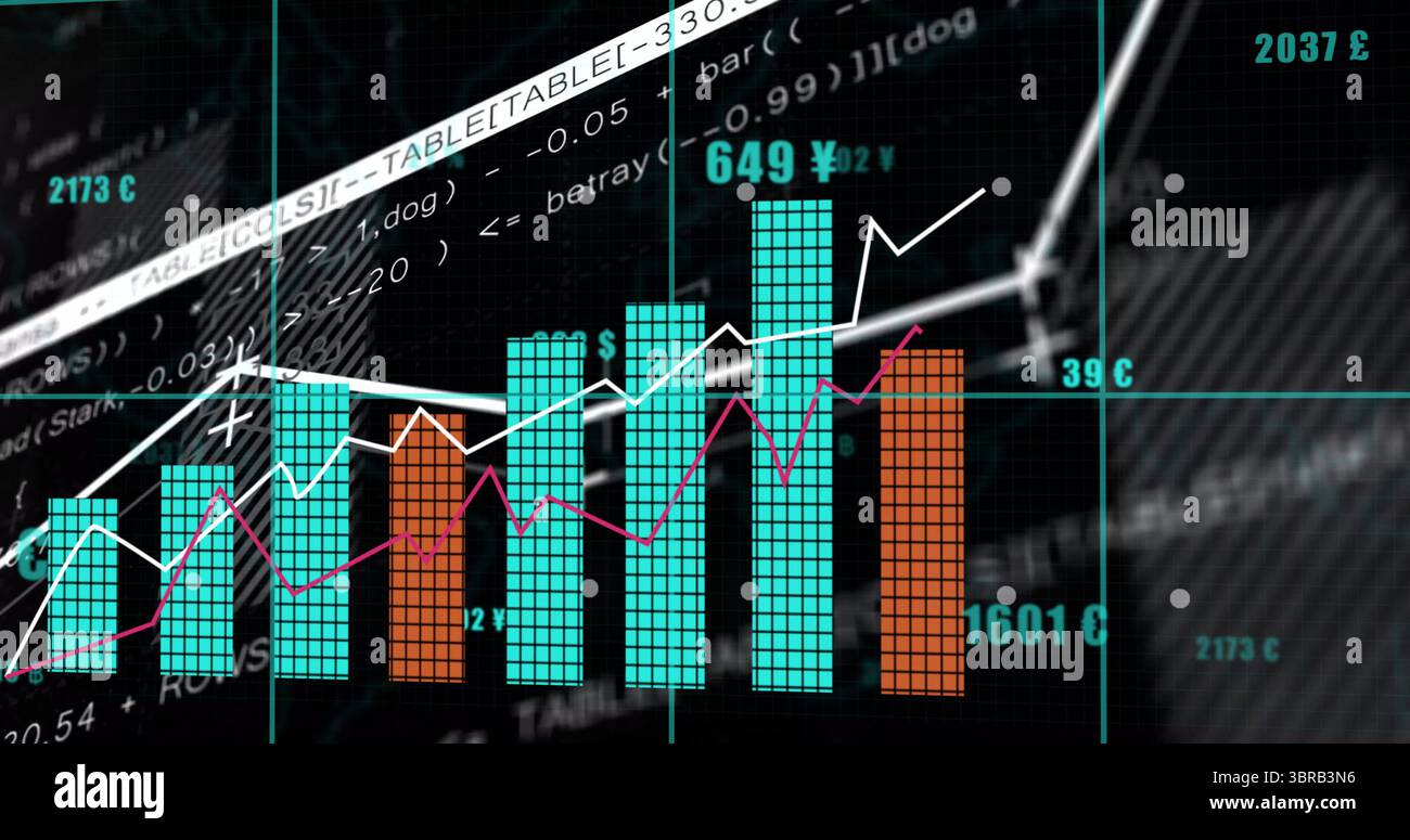 Displaying financial chart lines hi-res stock photography and images ...
