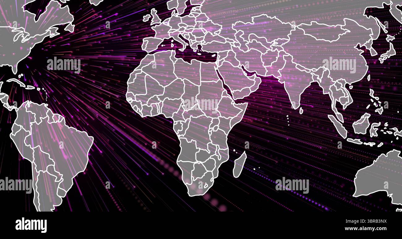 Dynamic digital map south america hi-res stock photography and images ...