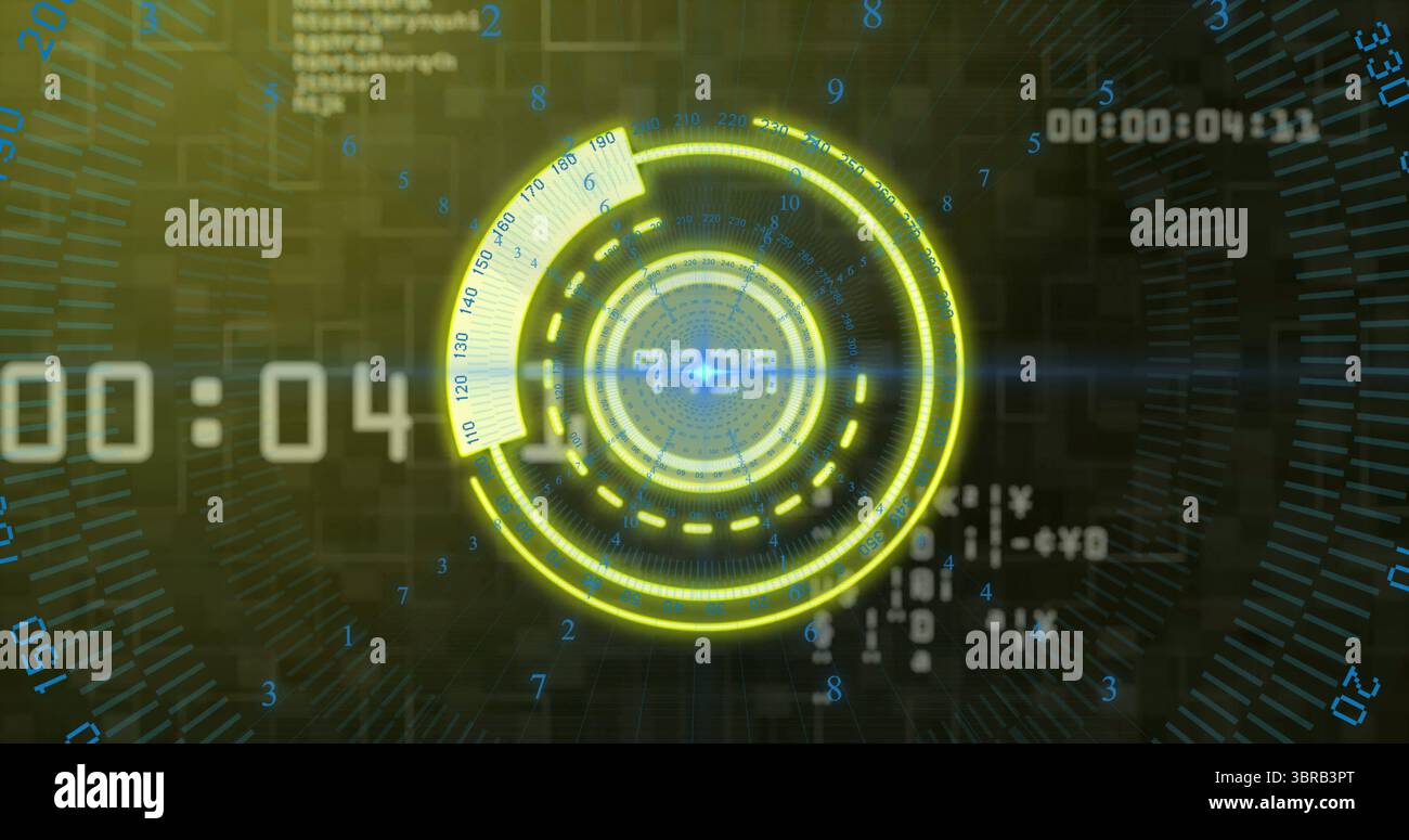 Displaying circular hud graphic hi-res stock photography and images - Alamy