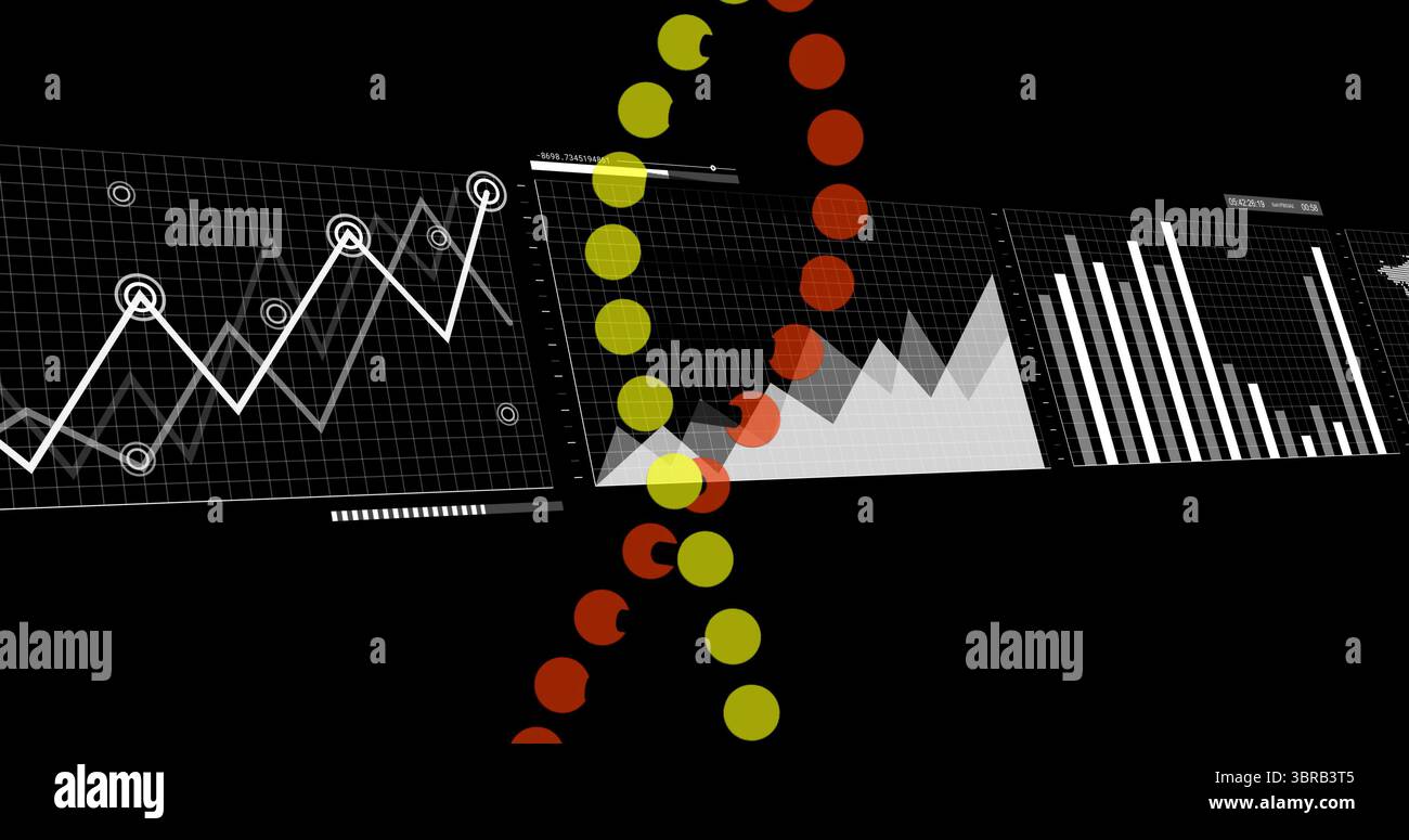 Displaying dashboard on screen with white line, gray area, white bar ...