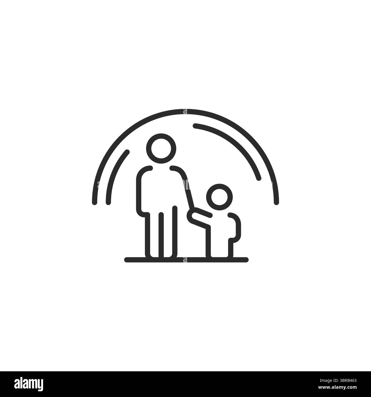 Family icon people together Black and White Stock Photos & Images - Alamy