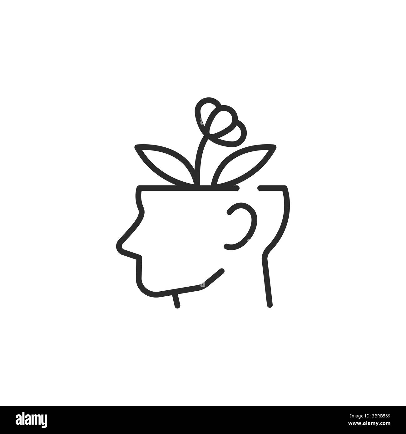 Mind peace inner soul Stock Vector Images - Alamy