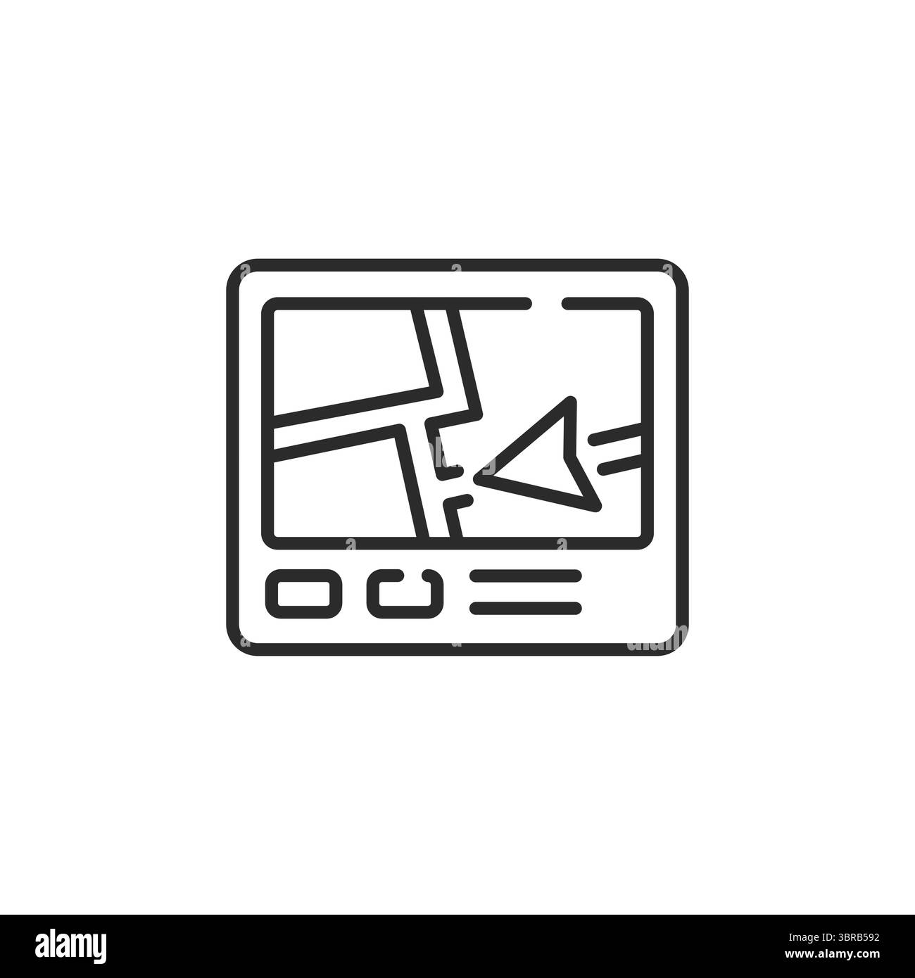 Gps navigator Black and White Stock Photos & Images - Alamy