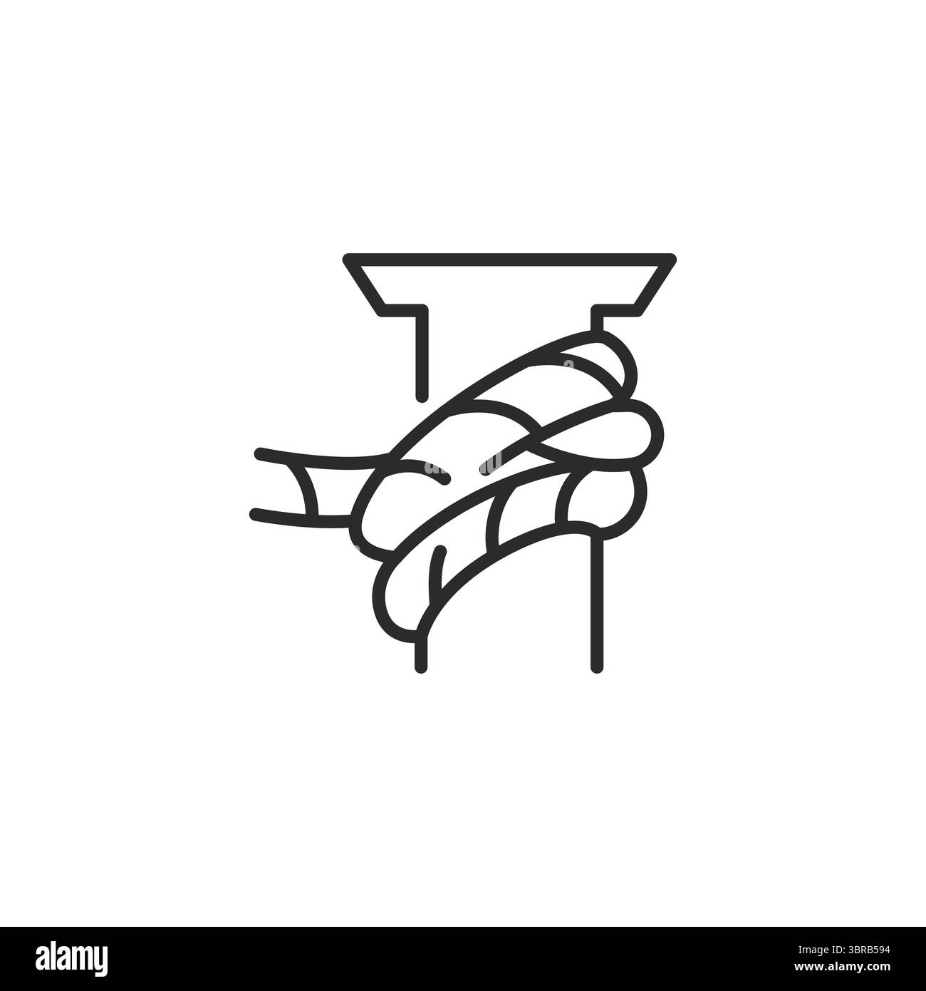 Cable pull rope Stock Vector Images - Alamy