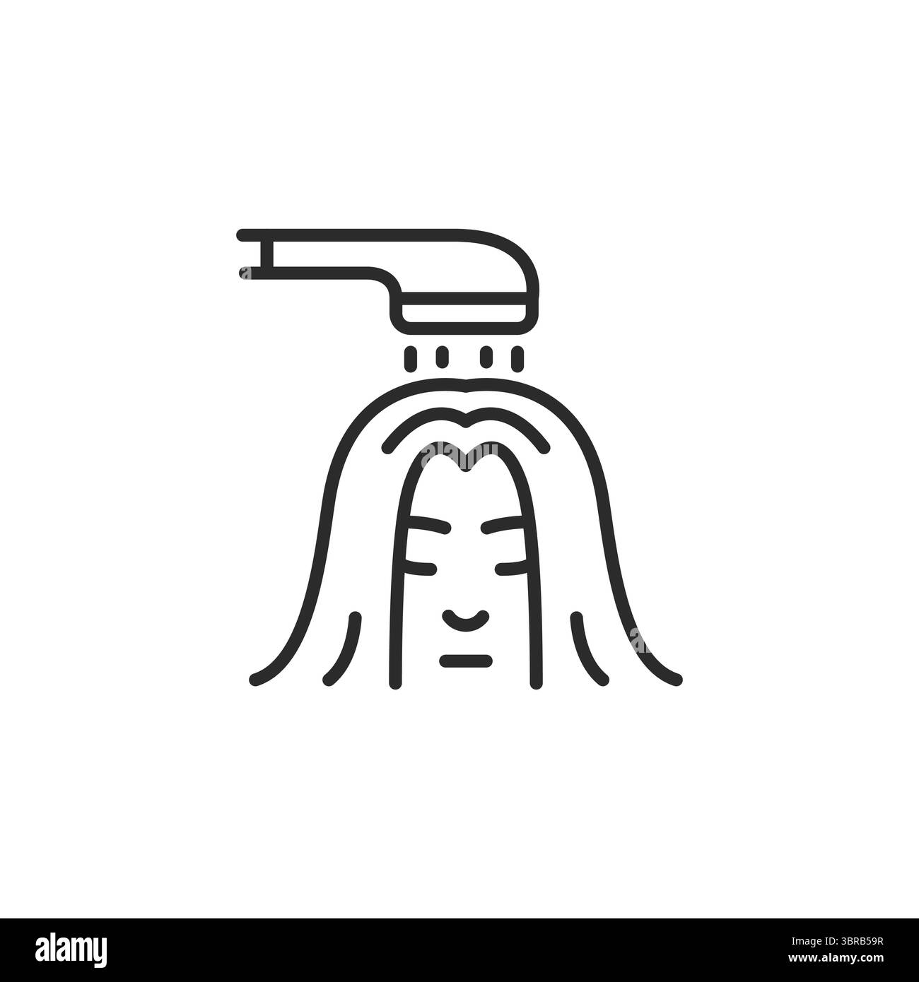 Washing line woman Stock Vector Images - Alamy