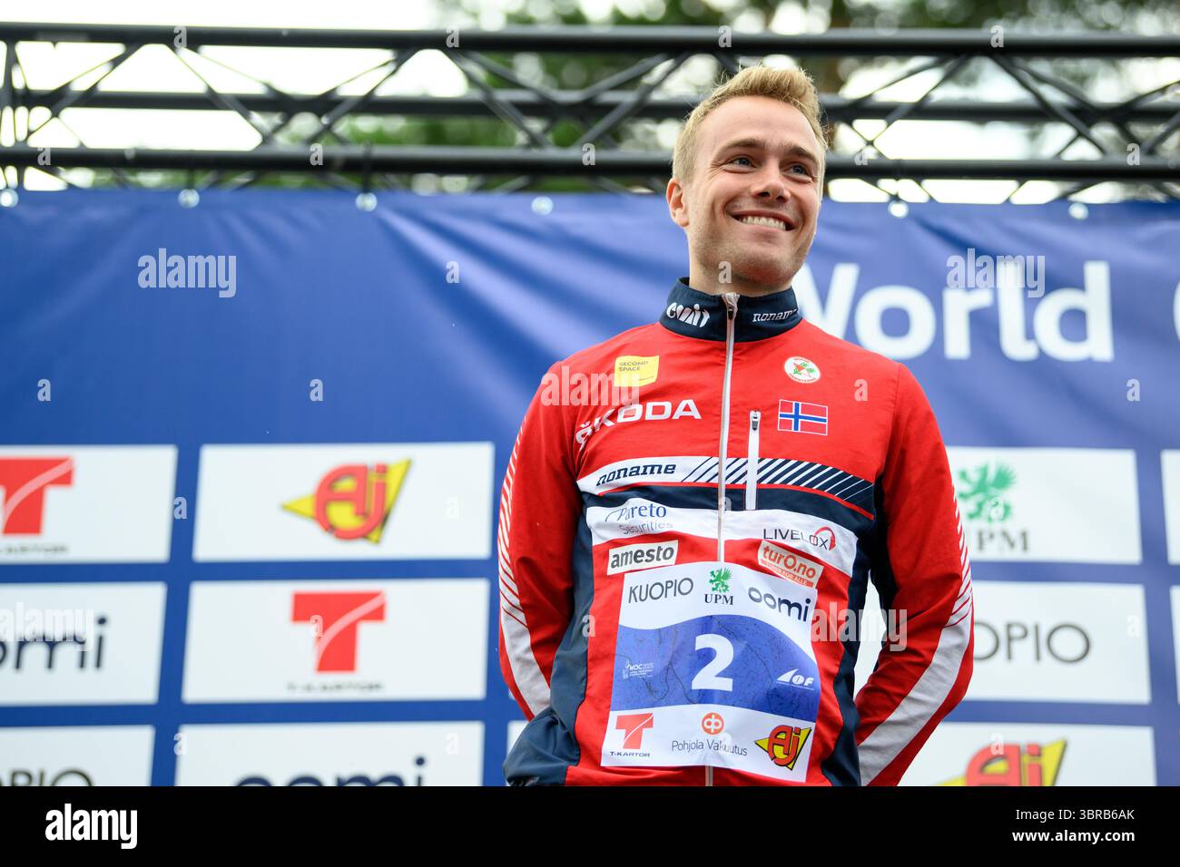 250711 Kasper Harlem Fosser of Norway at the medal ceremony for men’s ...