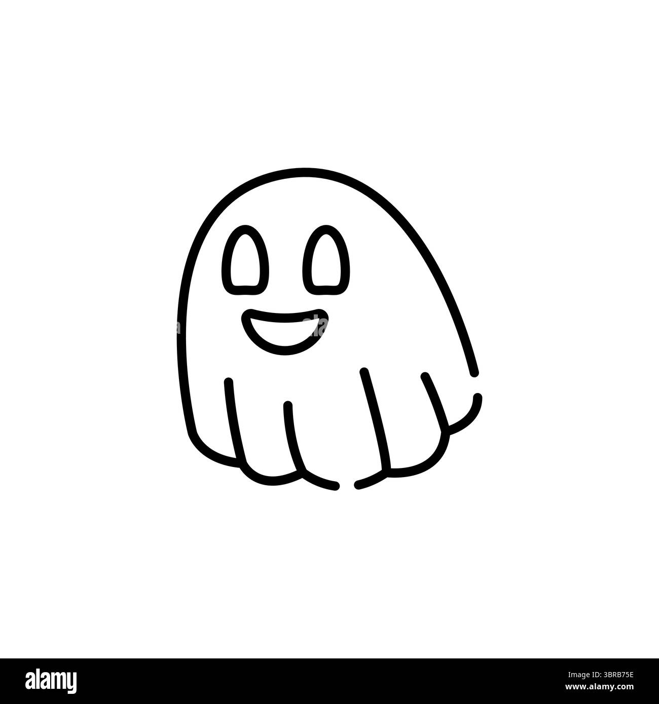Ghost white sheet face Stock Vector Images - Alamy