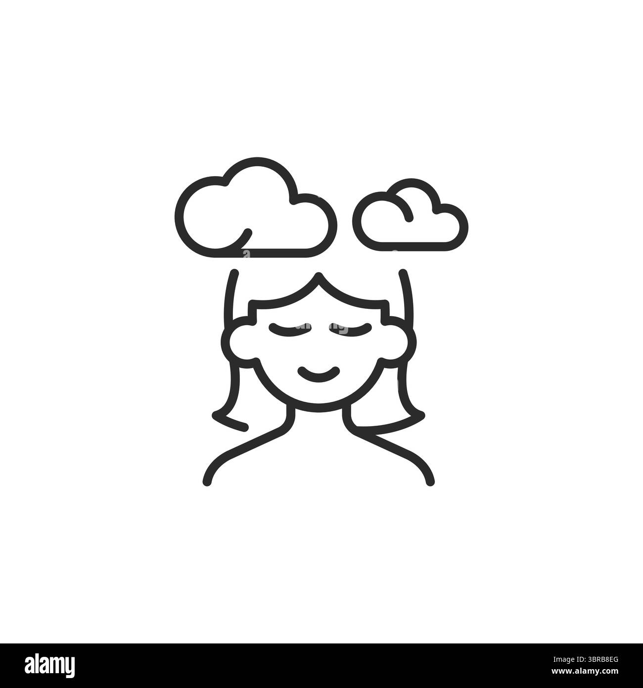 Sleep girl Black and White Stock Photos & Images - Alamy