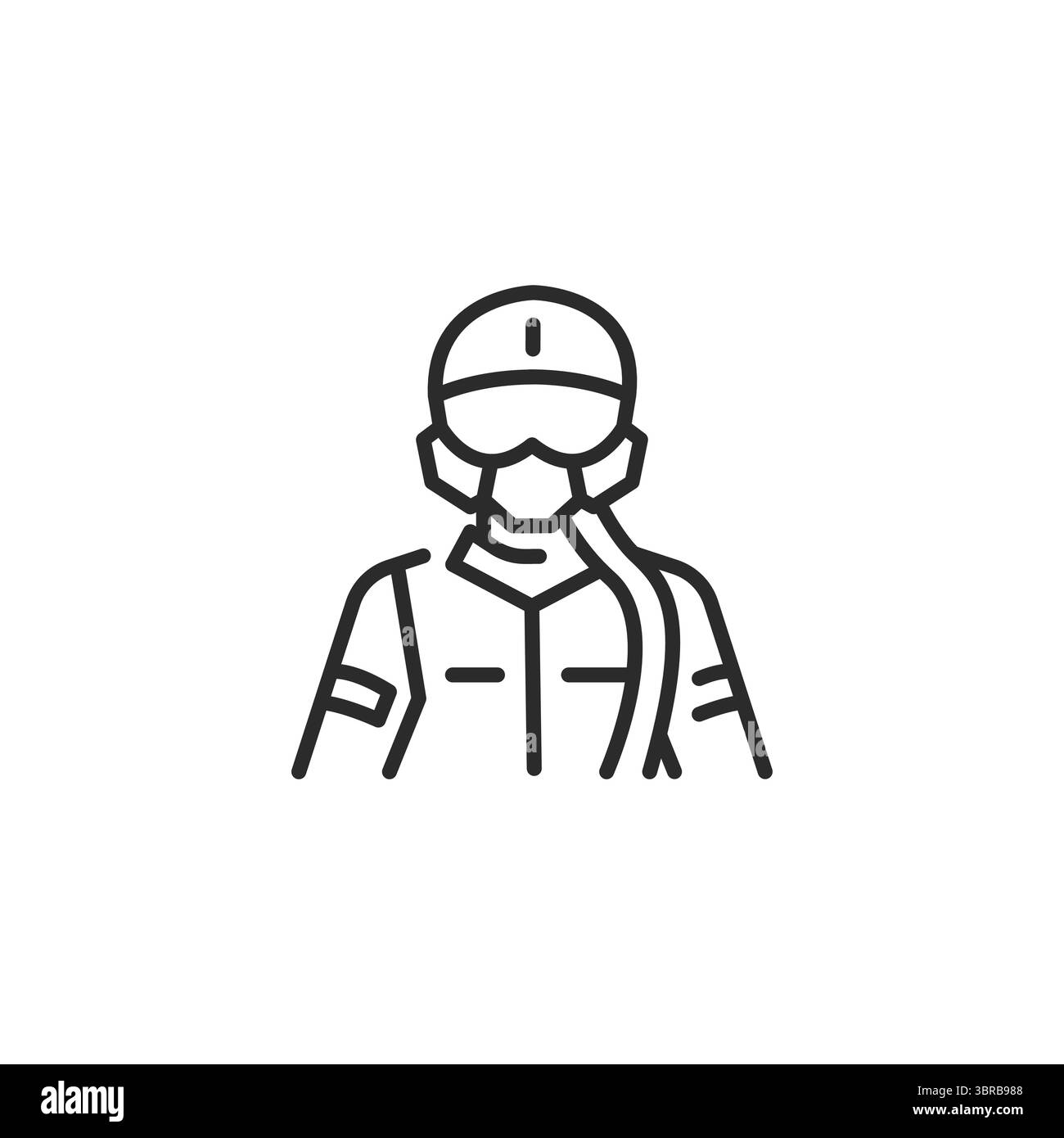Helmet pilot Black and White Stock Photos & Images - Alamy