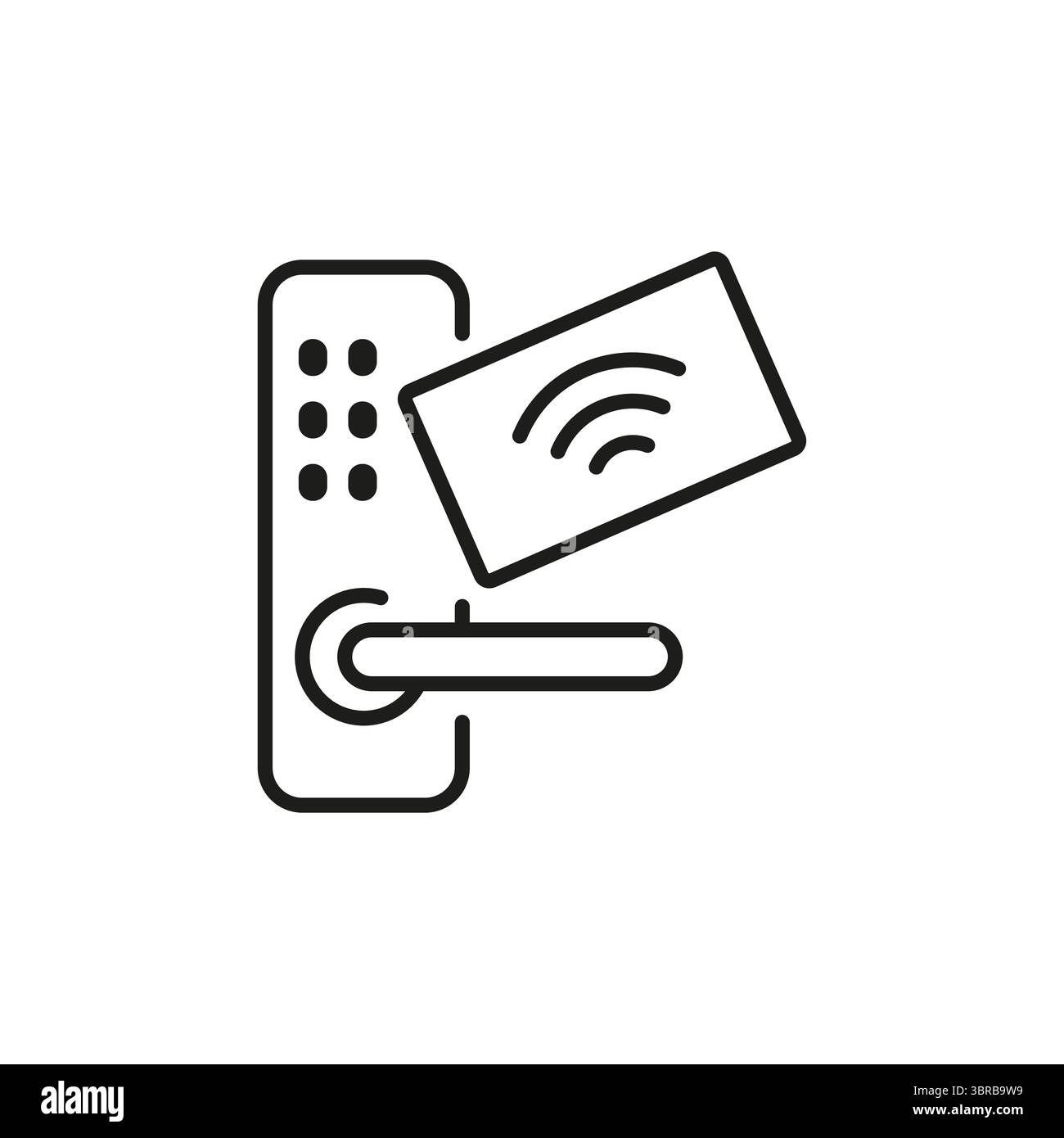 Smart door lock keypad Stock Vector Images - Alamy