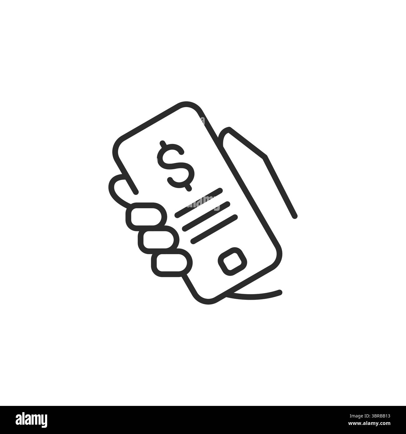 Mobile financial service smartphone Black and White Stock Photos ...