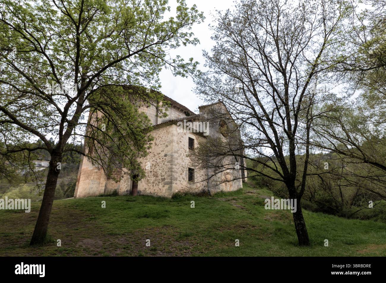 Medieval hermitage of santa caterina del sasserra with its romanesque ...