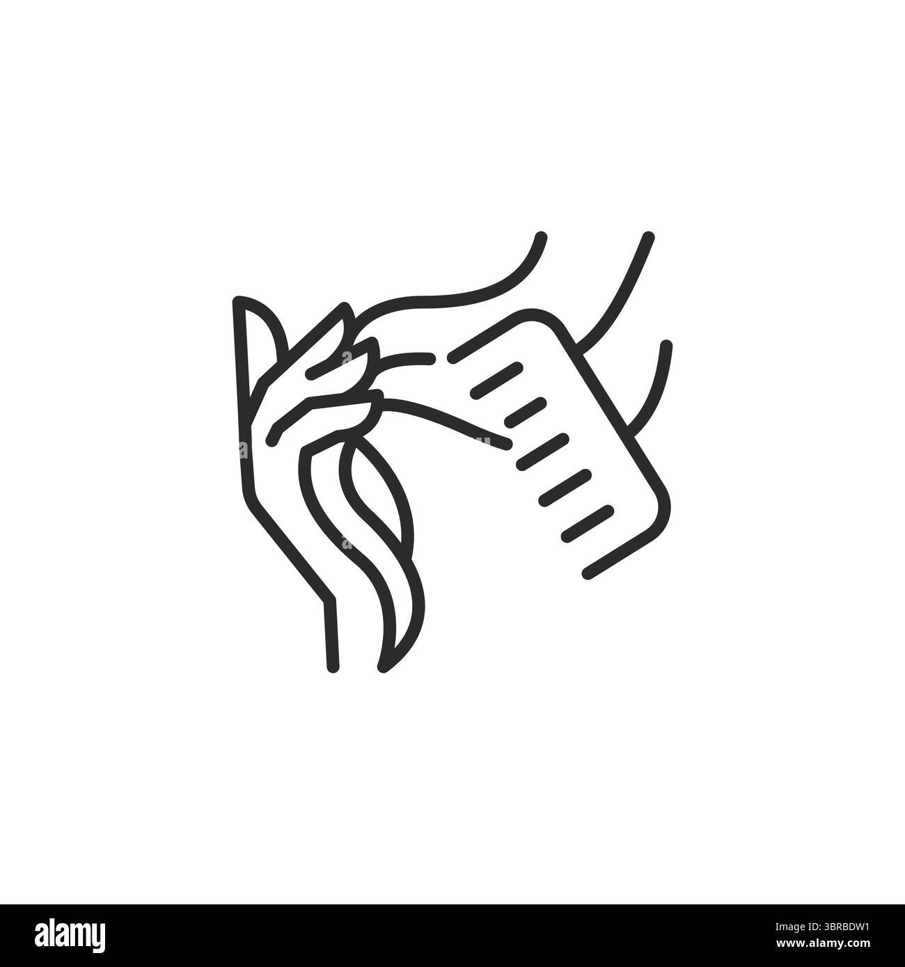 Hair grooming routine Stock Vector Images - Alamy