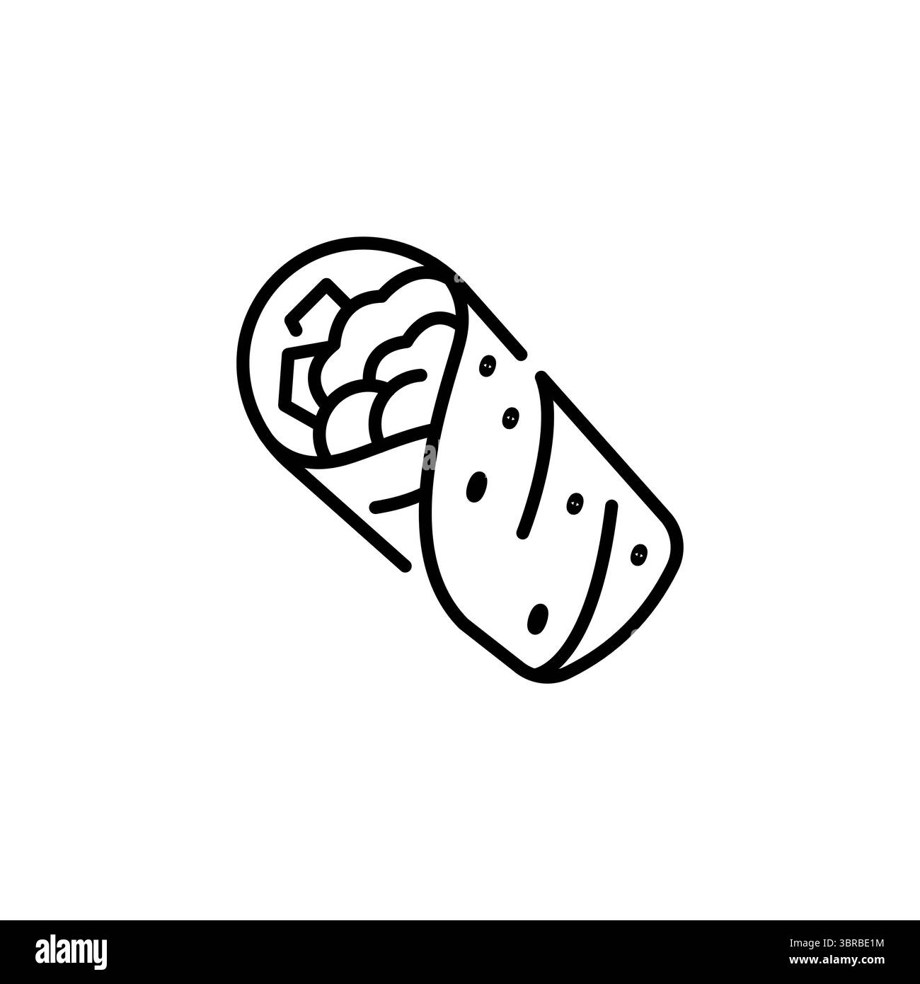 Hot chicken shawarma sandwich Cut Out Stock Images & Pictures - Alamy