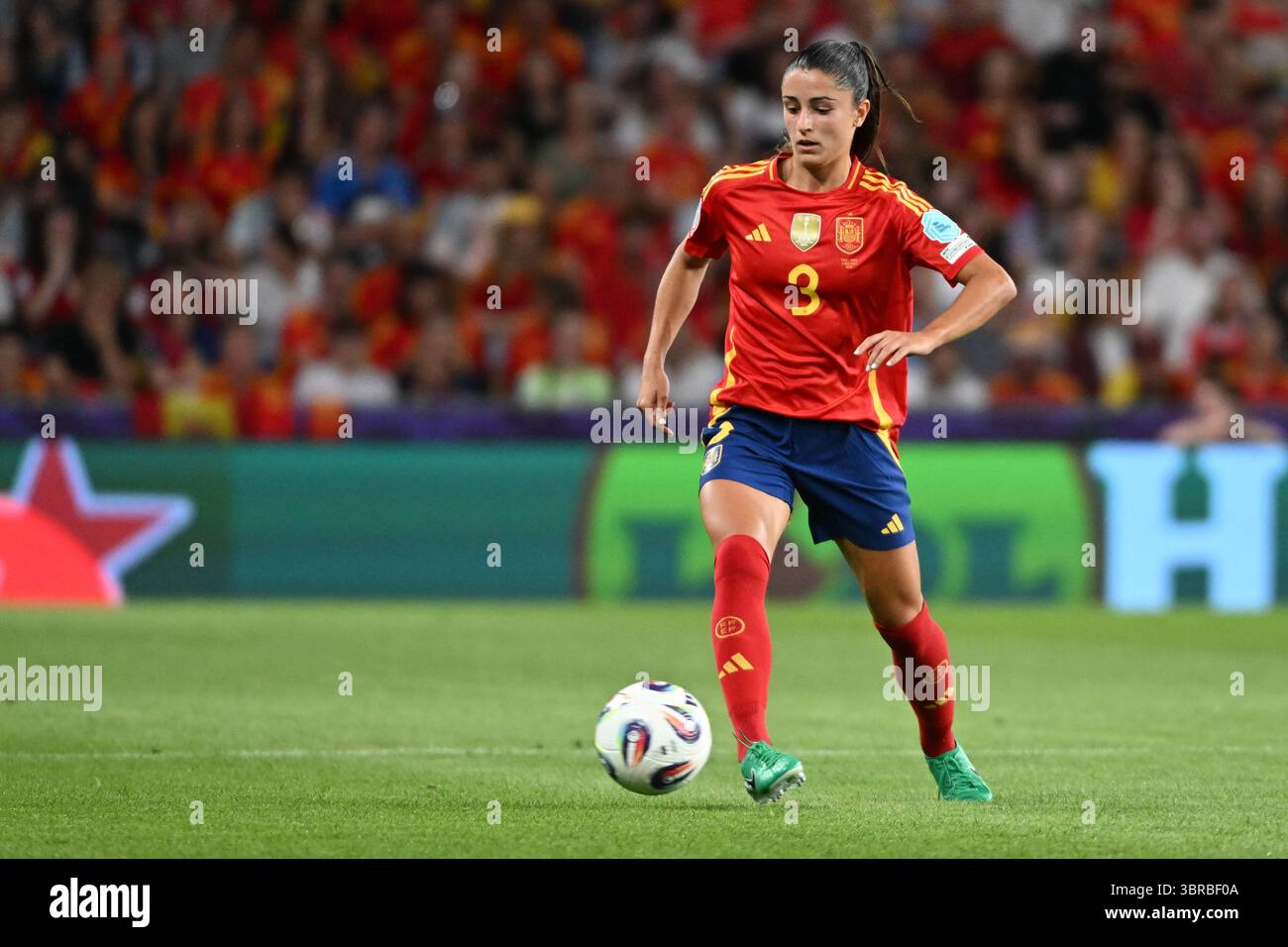 BERN, SWITZERLAND - JULY 11: Jana Fernandez of Spain in action during the UEFA Women's EURO 2025 ...