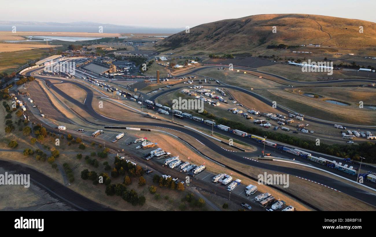 SONOMA, CA - JULY 10: A general view of Sonoma Raceway before the start ...