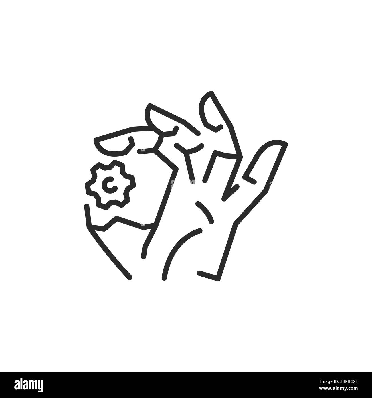 Ai gear system icon Cut Out Stock Images & Pictures - Alamy