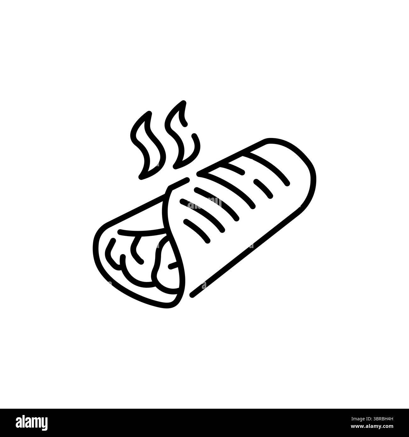 Delicious street food wrap Stock Vector Images - Alamy