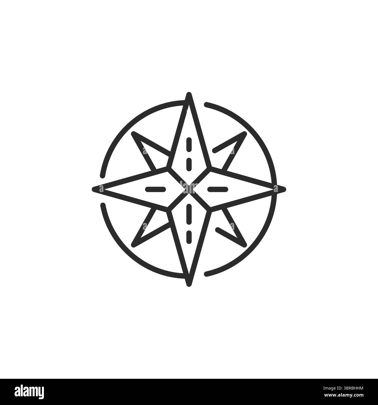 Compass angle direction Stock Vector Images - Alamy