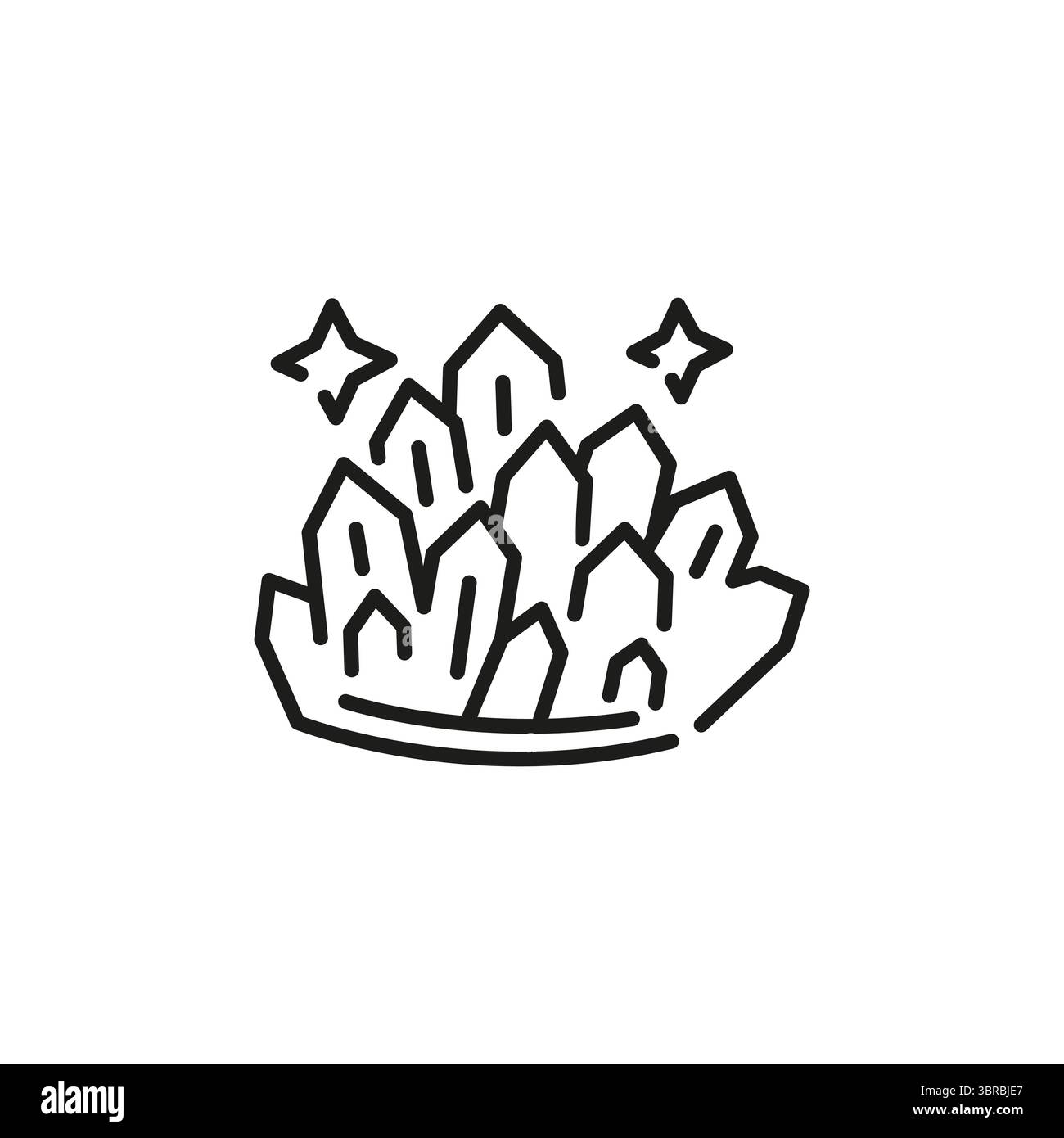 Jagged rock Stock Vector Images - Alamy