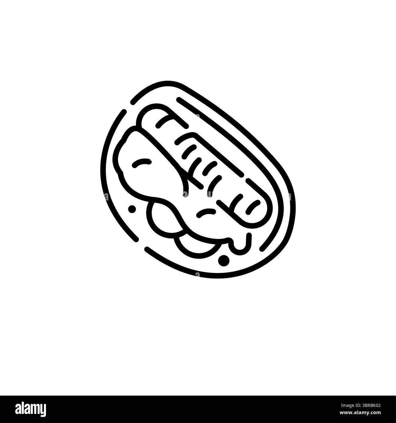 Kebab Sandwich Icon Stock Vector Image & Art - Alamy