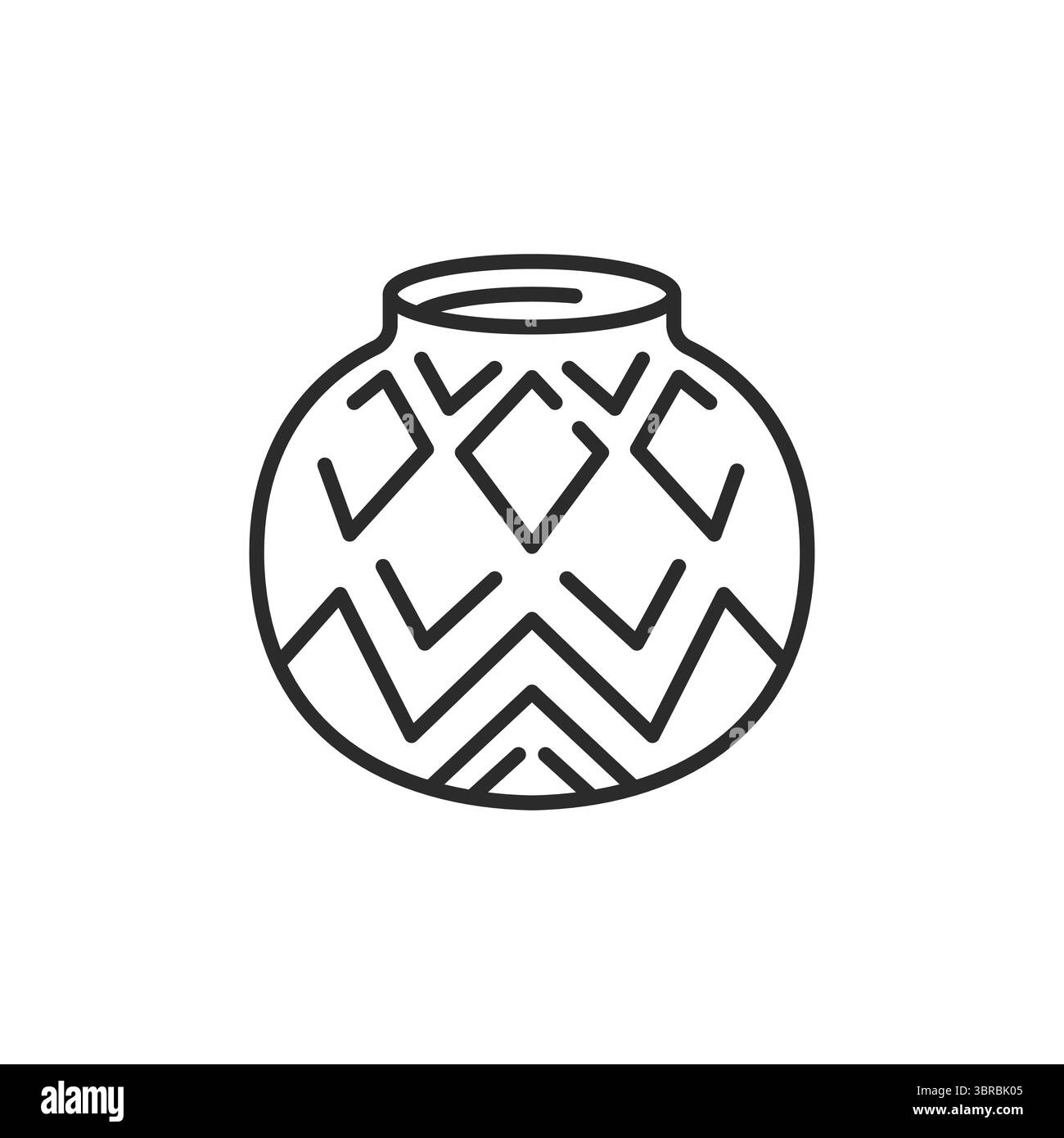 Clay pot vessel Stock Vector Images - Alamy