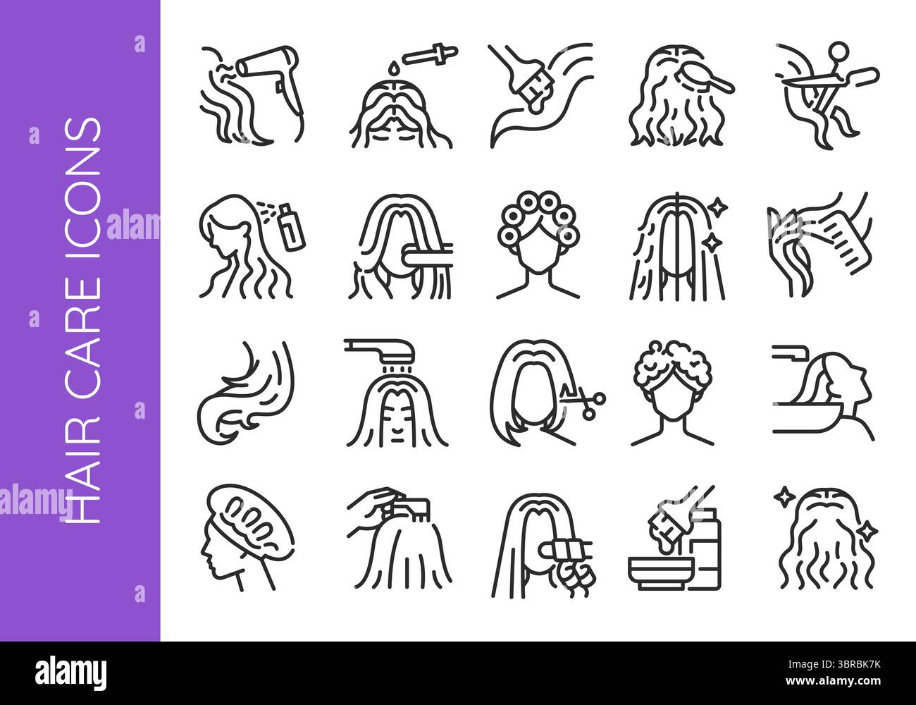 Shampoo hair mask comb Stock Vector Images - Alamy