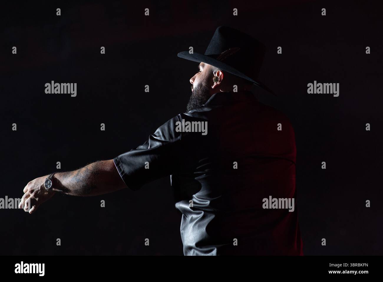 Mexican singer Carin Leon performs during the concert at the Movisatar ...