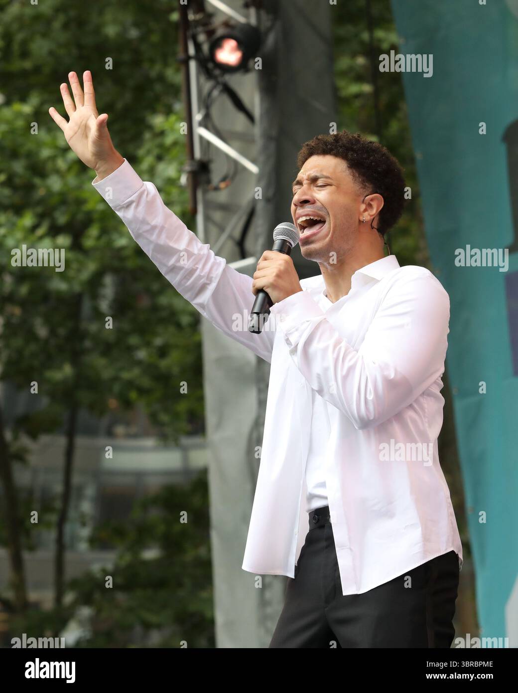 New York, New York, USA. 10 July 2025. Matte Martinez from the cast of ...