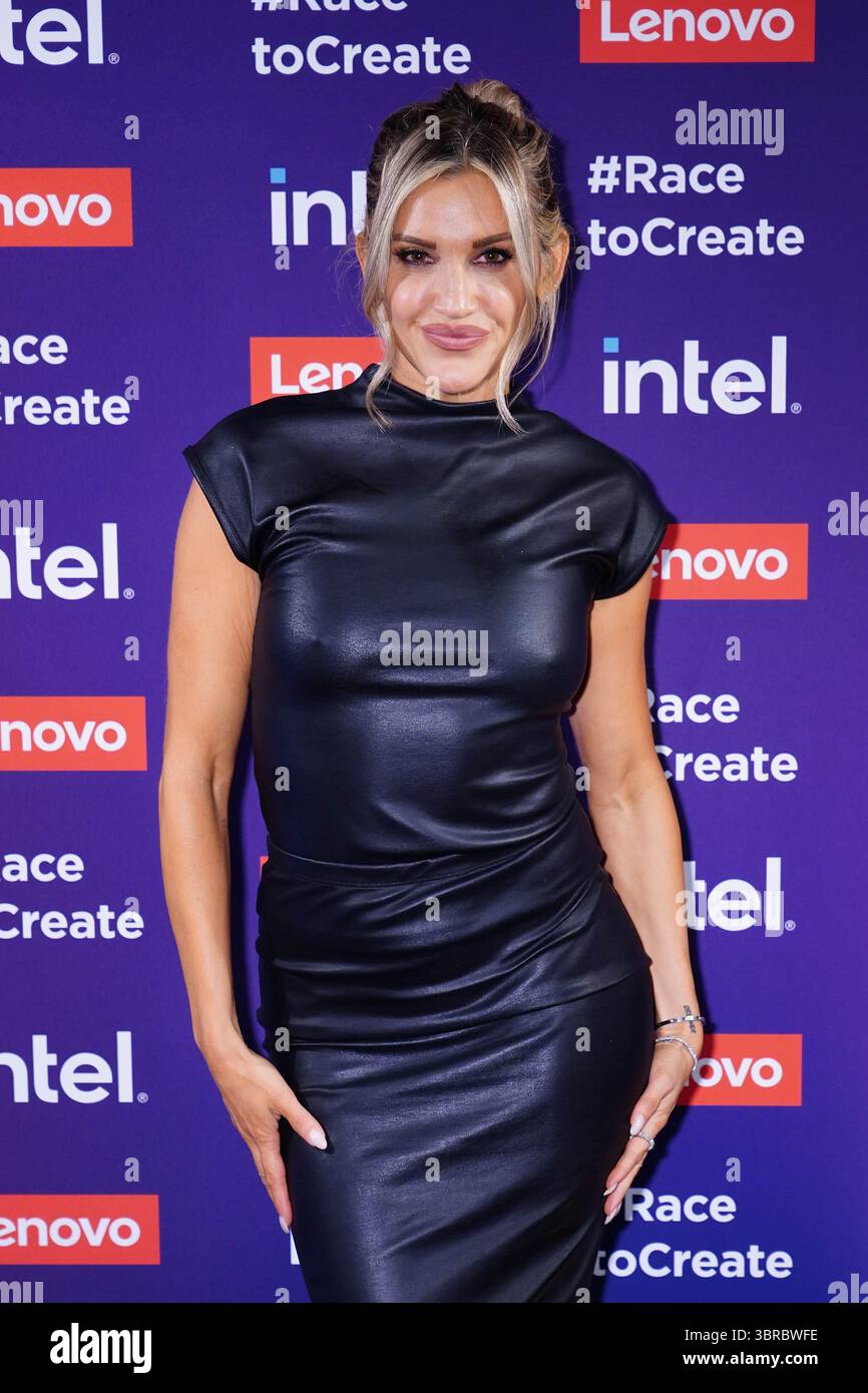 EDITORIAL USE ONLY Ashley Roberts attends the Lenovo and Formula 1 'Race to Create'event at GONG ...