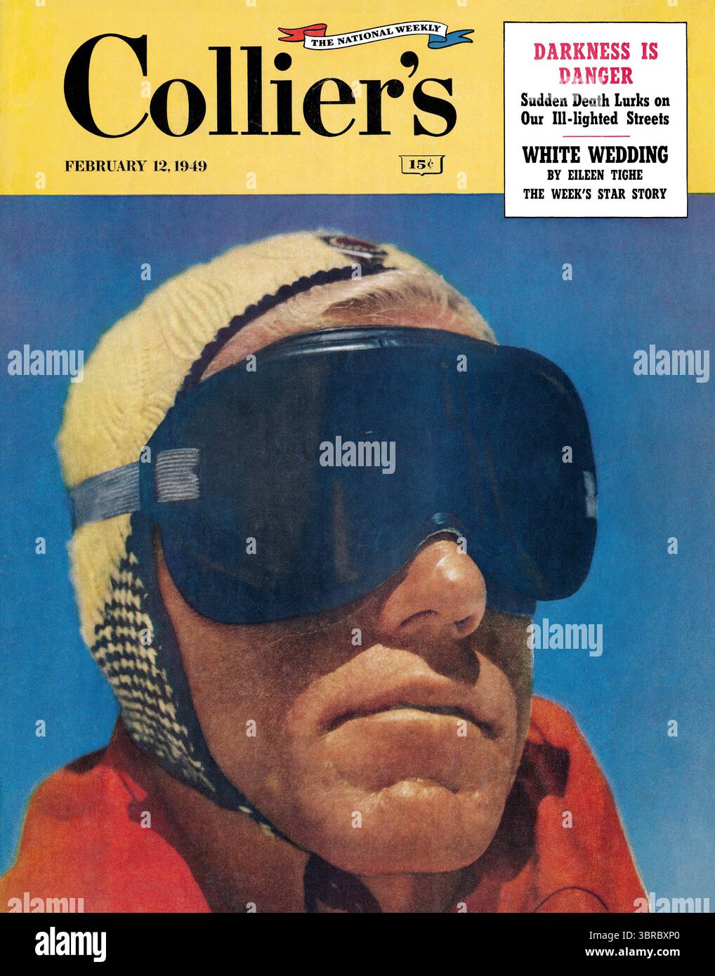 Vintage U.S. magazine front cover of Collier's for 12th February 1949 ...