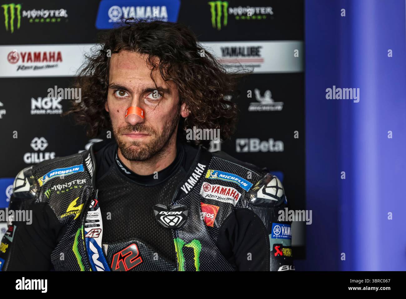 HOHENSTEIN-ERNSTTHAL, GERMANY - JULY 11: Alex Rins of Spain and Monster ...