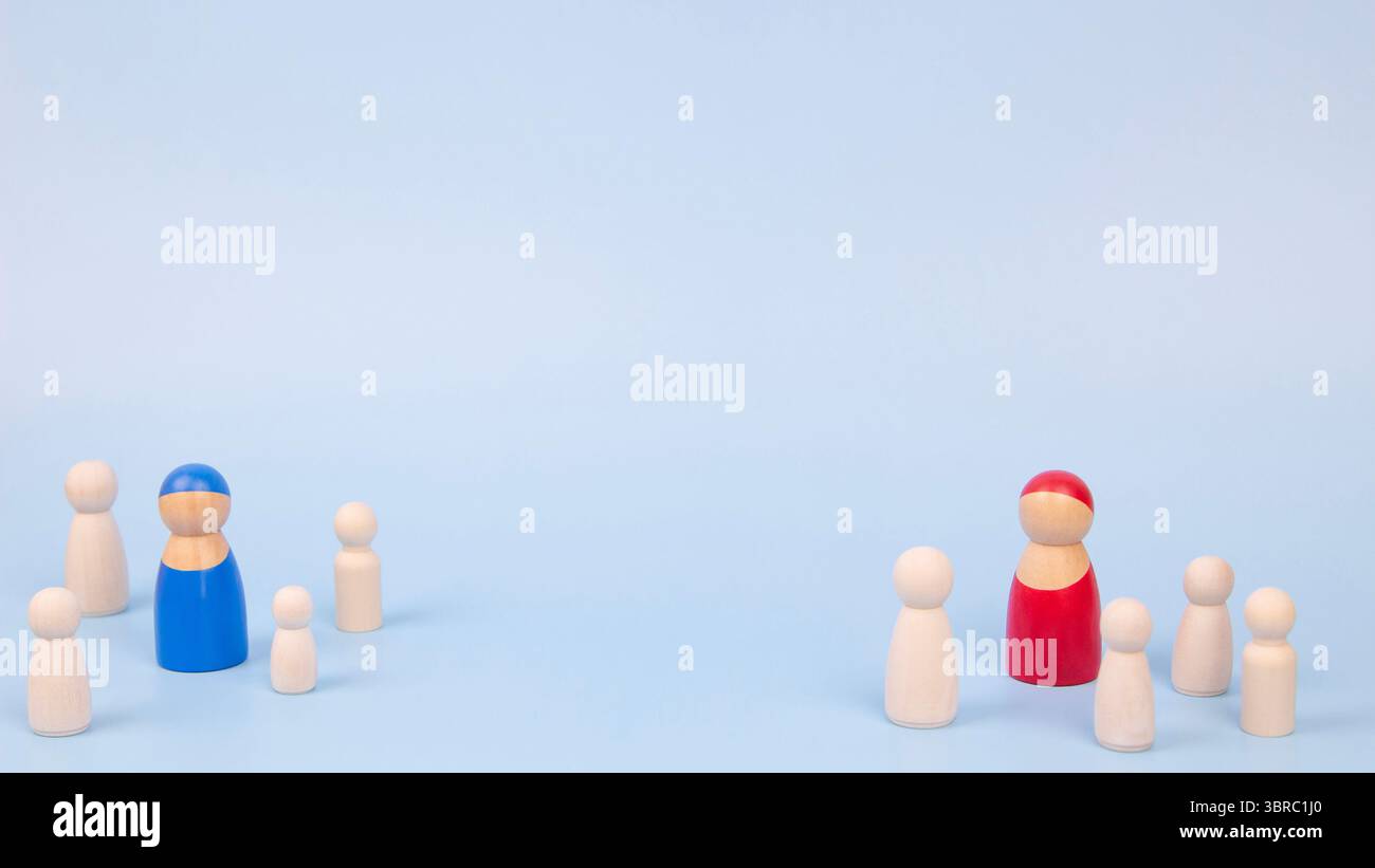 Two groups people figures hi-res stock photography and images - Alamy