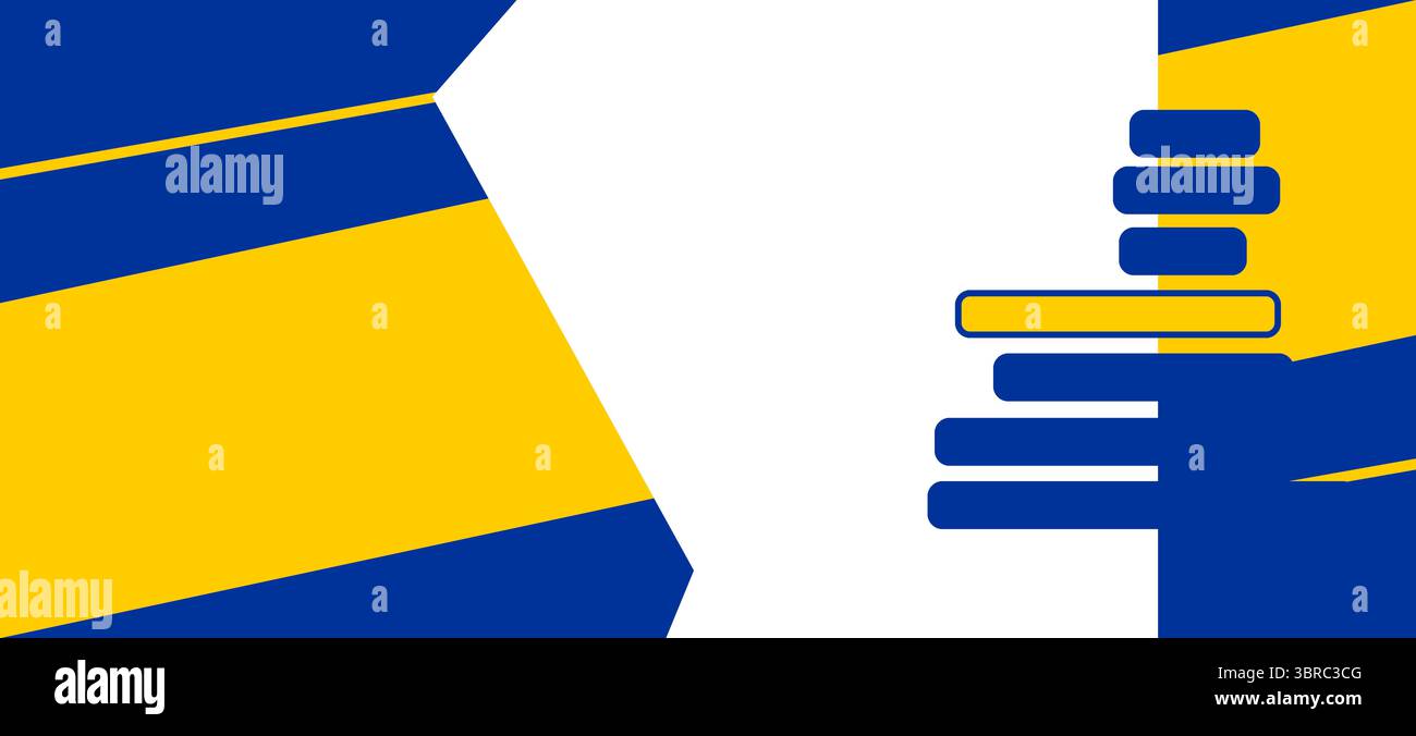 simplified clean symbol icon shape of the map of the European Union ...