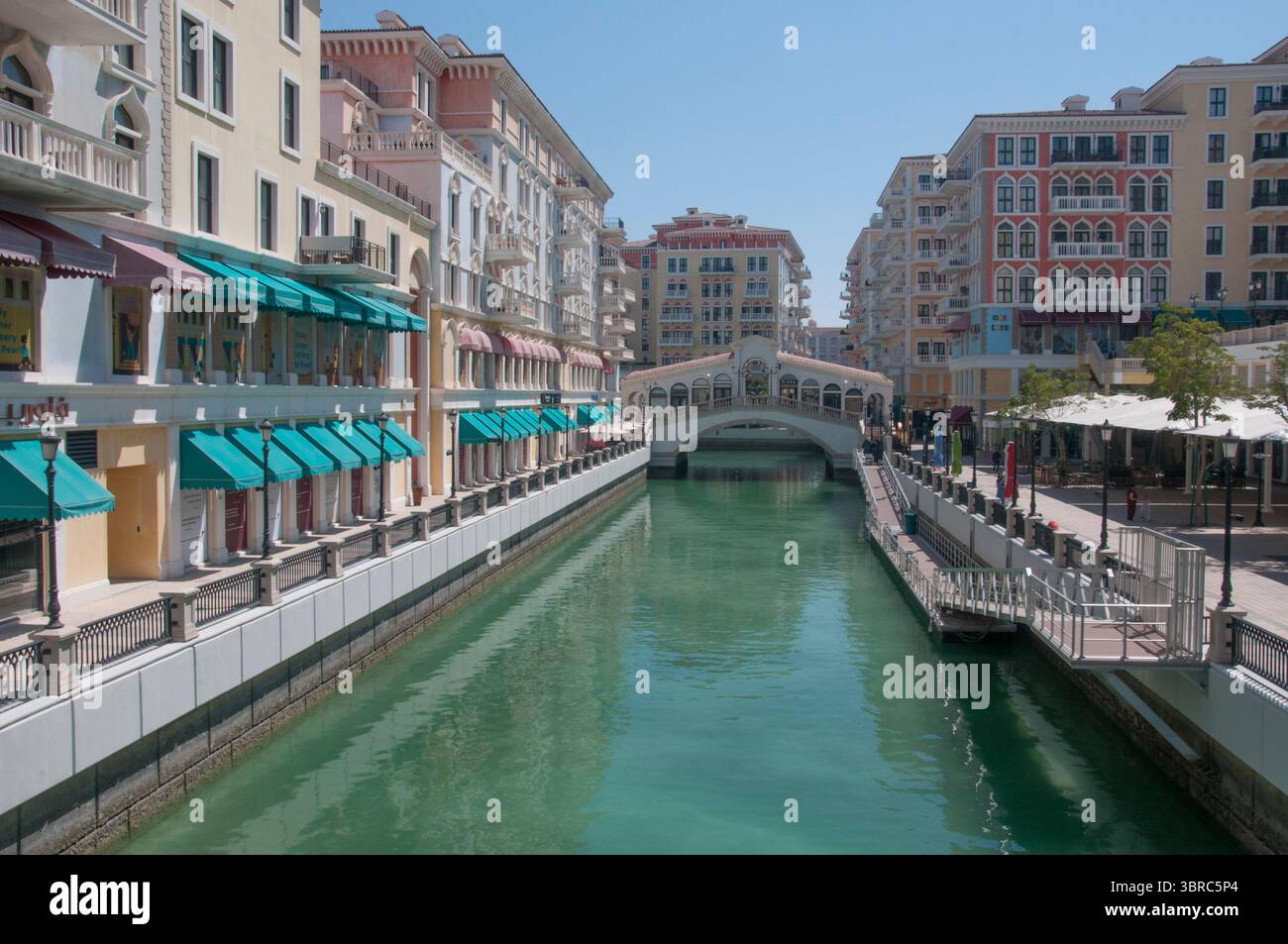 Venetian-inspired Qanat Quartier in Doha, Qatar Stock Photo - Alamy