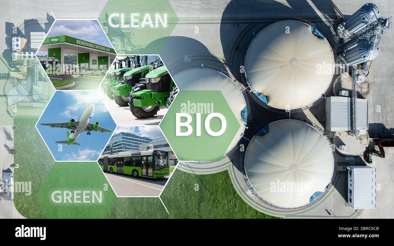Carbon neutral biogas decarbonization concept Stock Photo - Alamy