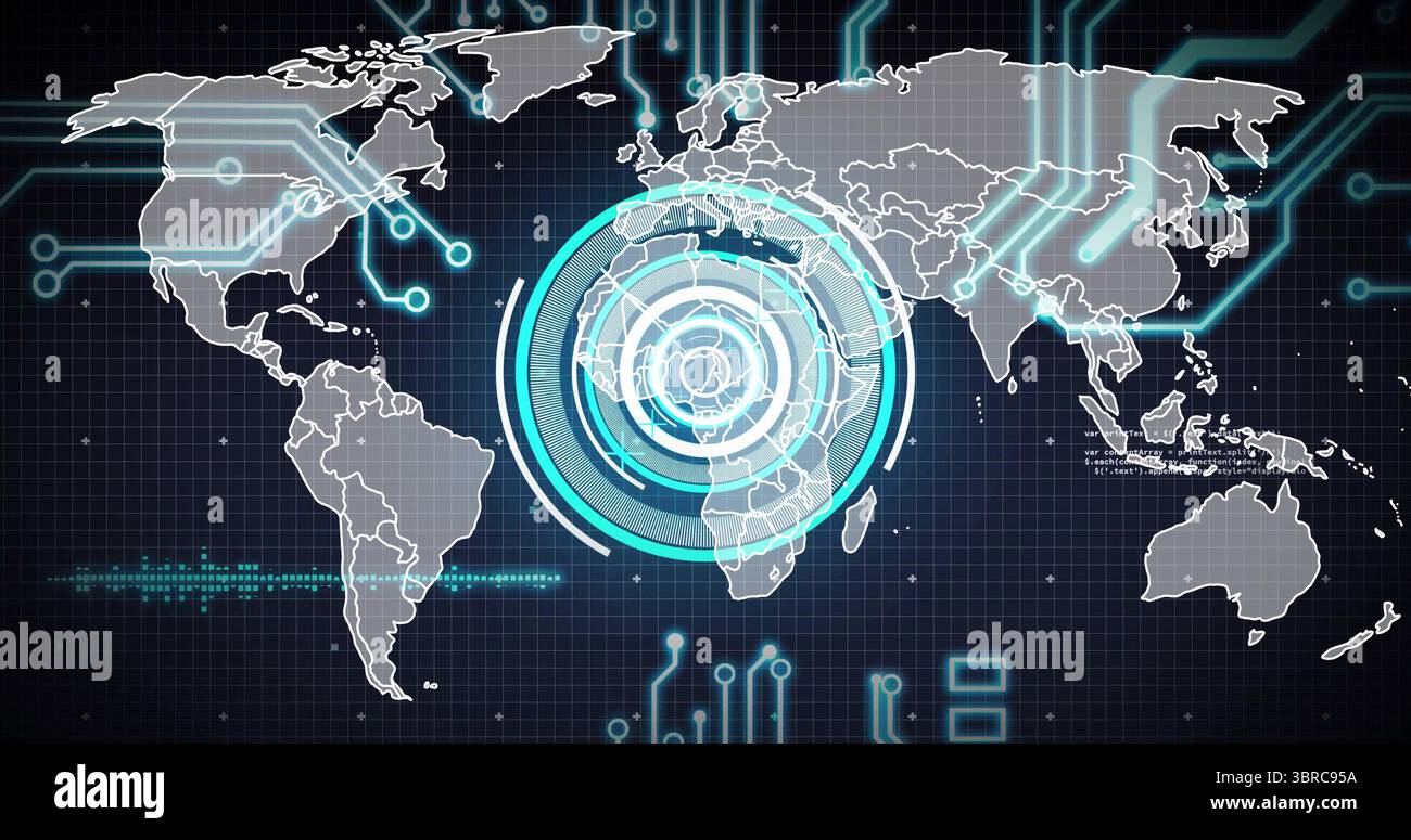 Central circular radar hud displaying hi-res stock photography and images - Alamy