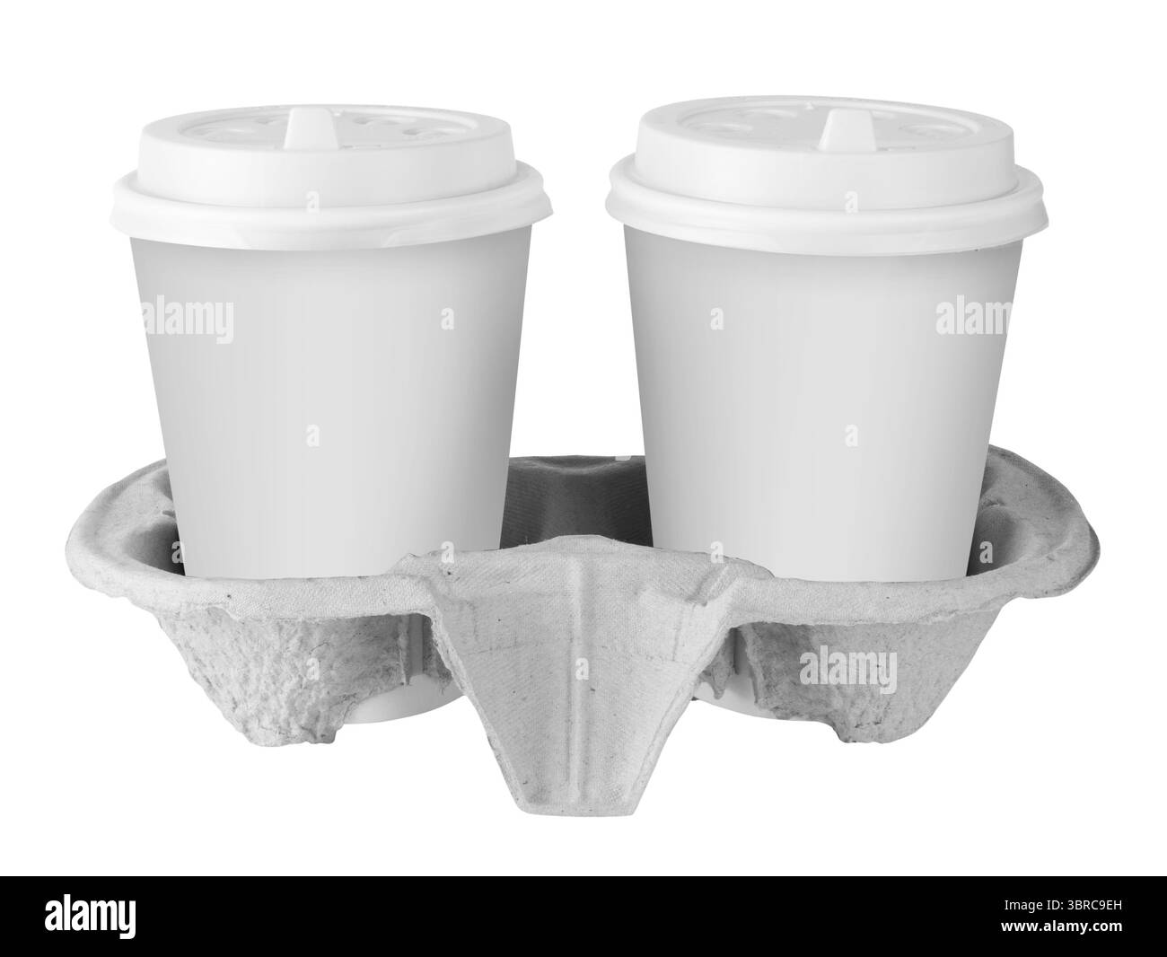 Two cup hot coffee Black and White Stock Photos & Images - Alamy