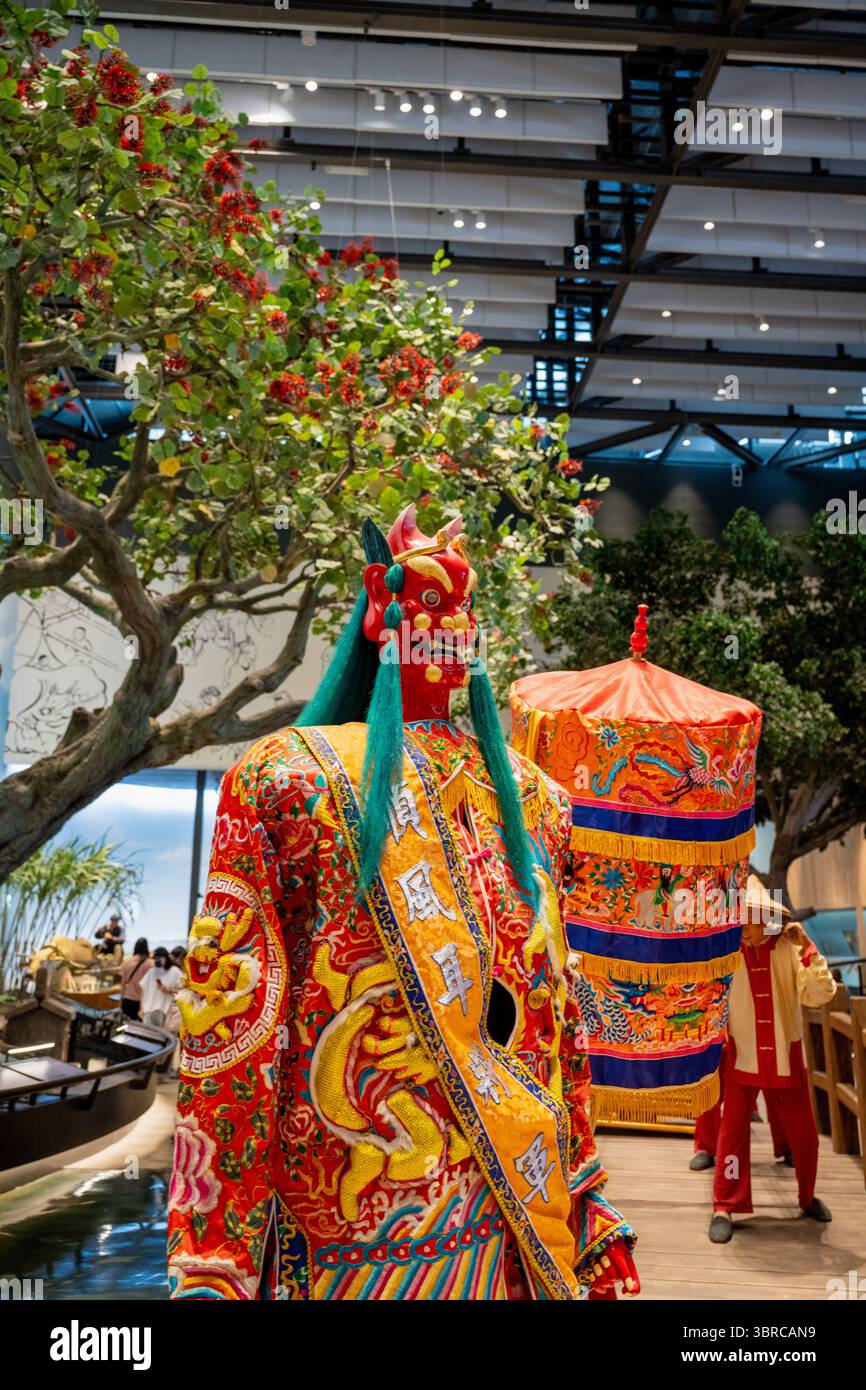 Tainan City, Taiwan – Jun 29 2025: Vibrant close-up of a traditional ...