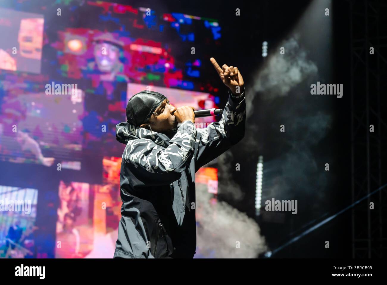 British MC and songwriter Jamie Adenuga aka Jme performs live on the ...