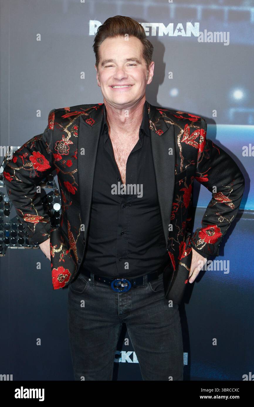 Richard Reid arriving at the Rocketman premiere with Taron Egerton and ...