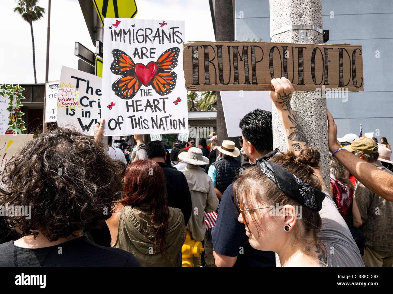 July 11,, 2025 - Oxnard, California, USA - People gather at Oxnard City ...