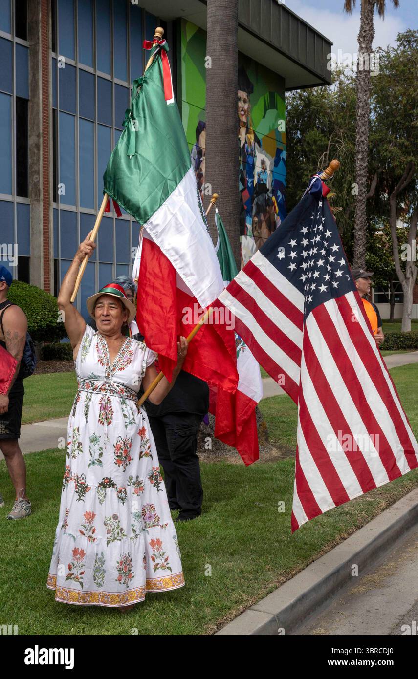 July 11,, 2025 - Oxnard, California, USA - People gather at Oxnard City ...