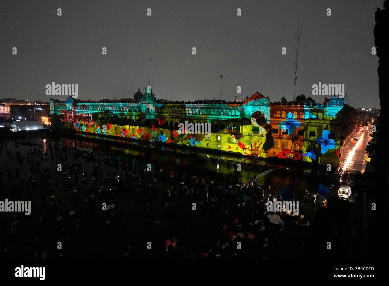People visit the Zocalo marking celebrations of the 700th anniversary ...