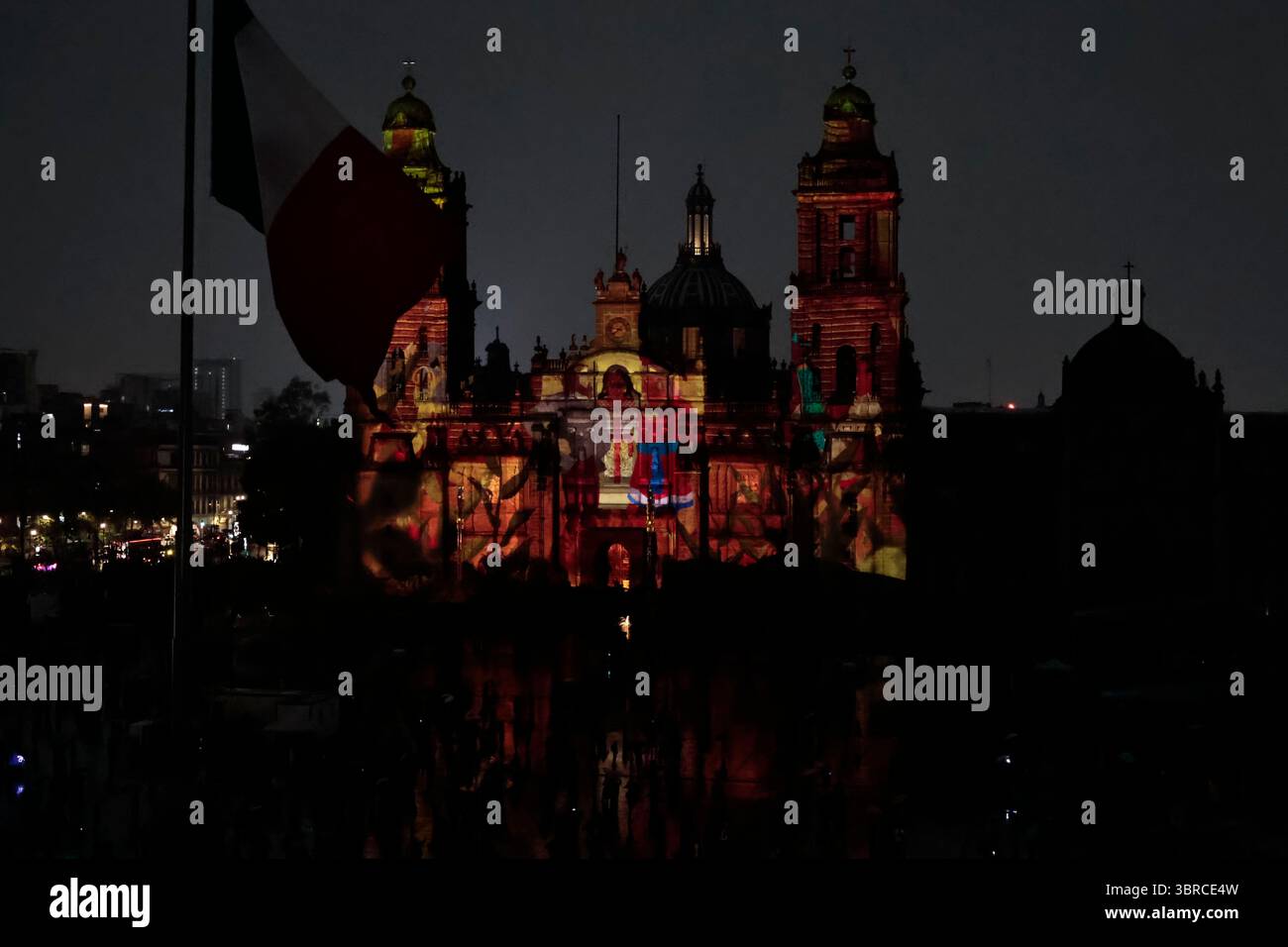 July 11, 2025, Mexico, Cdmx, Mexico: With giant pre-Hispanic figures ...