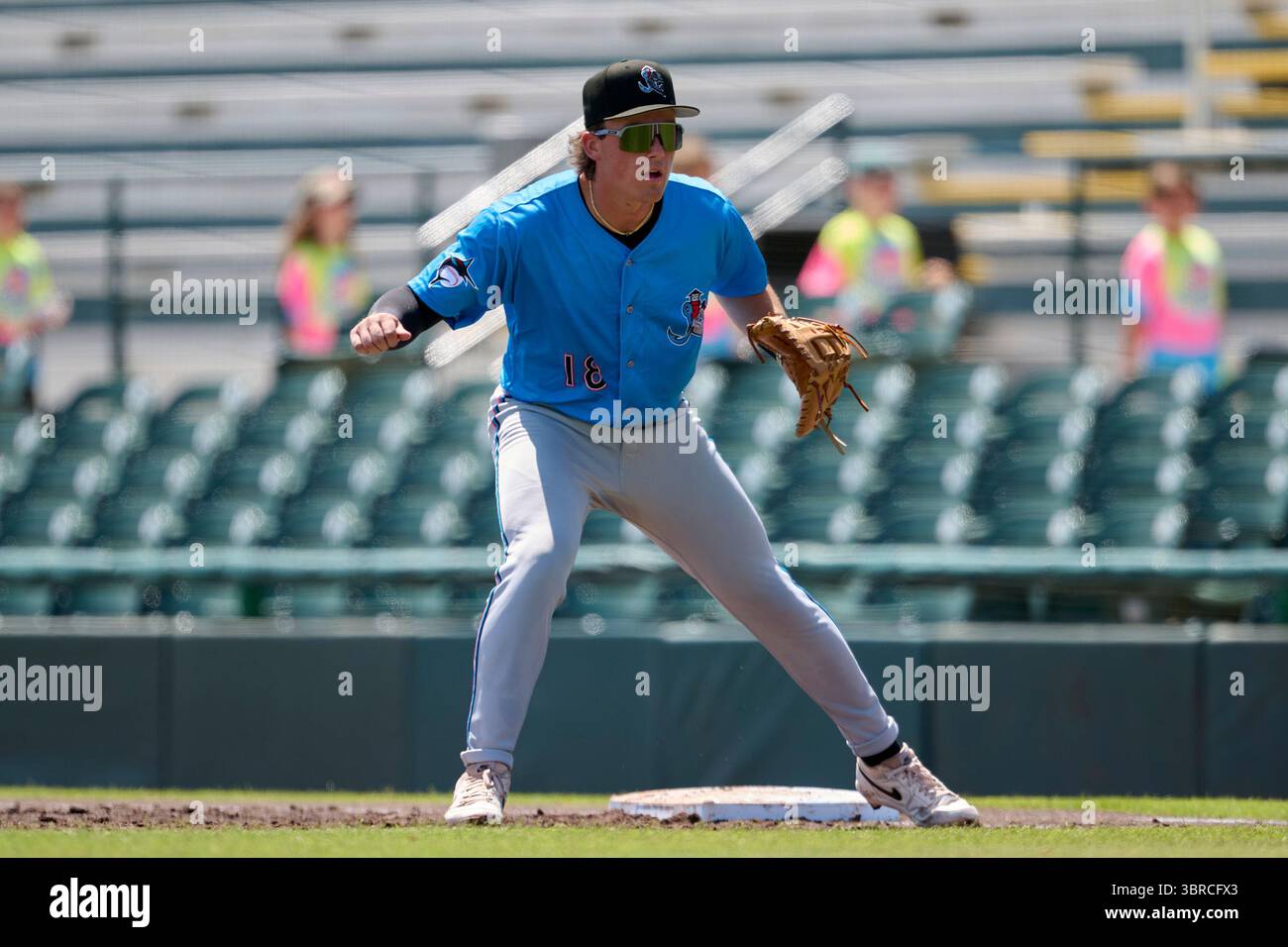 Jupiter Hammerheads first baseman Cam Clayton (18) during an MiLB ...