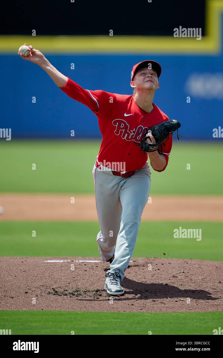 FCL Phillies pitcher Ramon Marquez (60) delivers a pitch during an MiLB ...