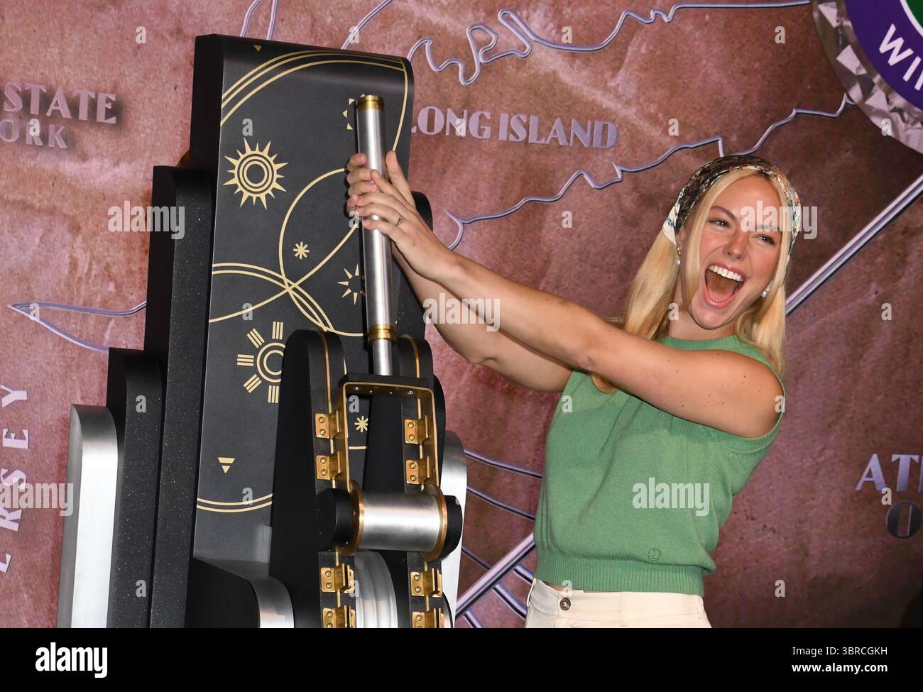 NEW YORK, NY- JULY 11: Ashe Lights the Empire State Building in ...