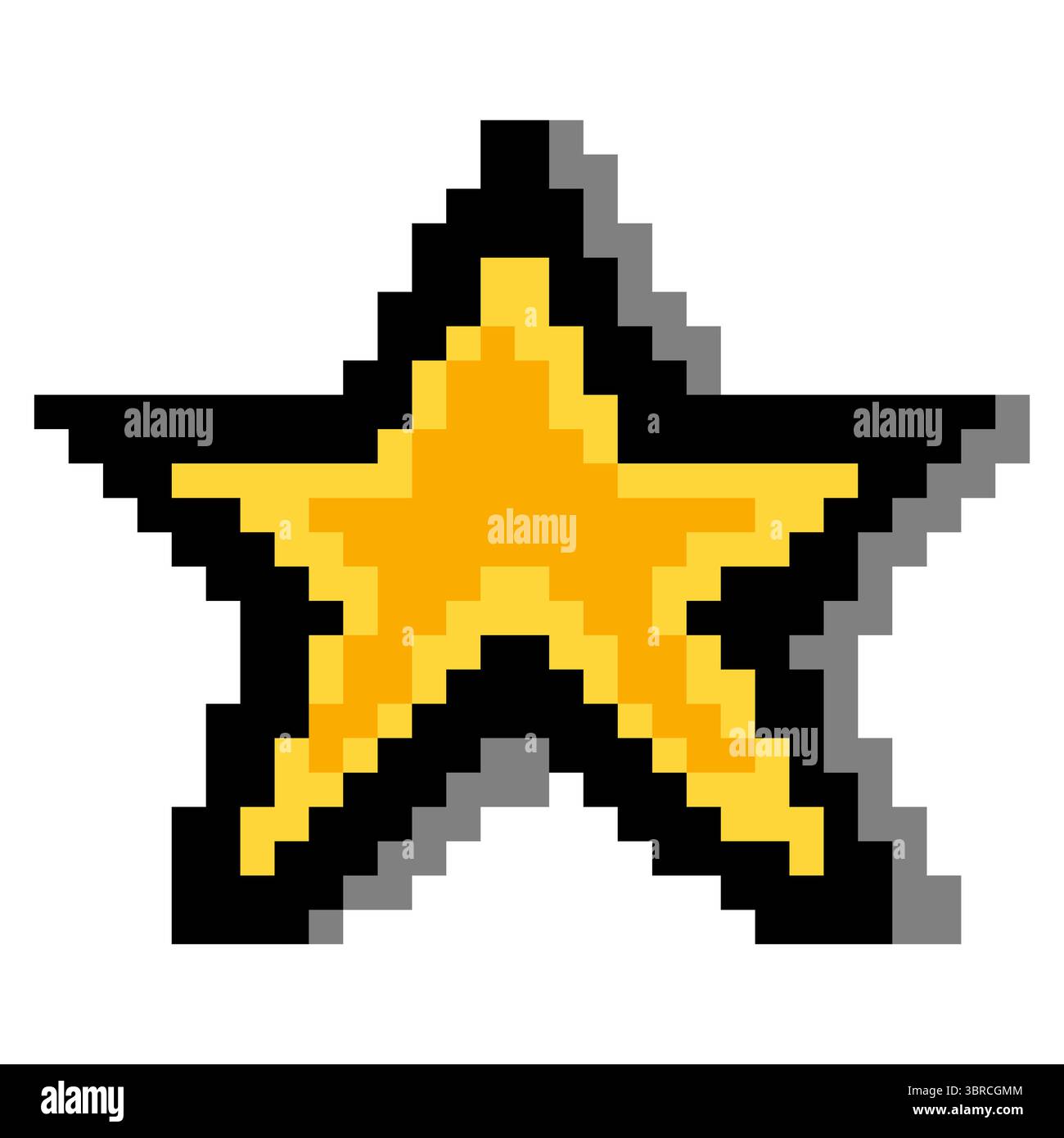 Star shape in pixel art style Stock Vector Image & Art - Alamy